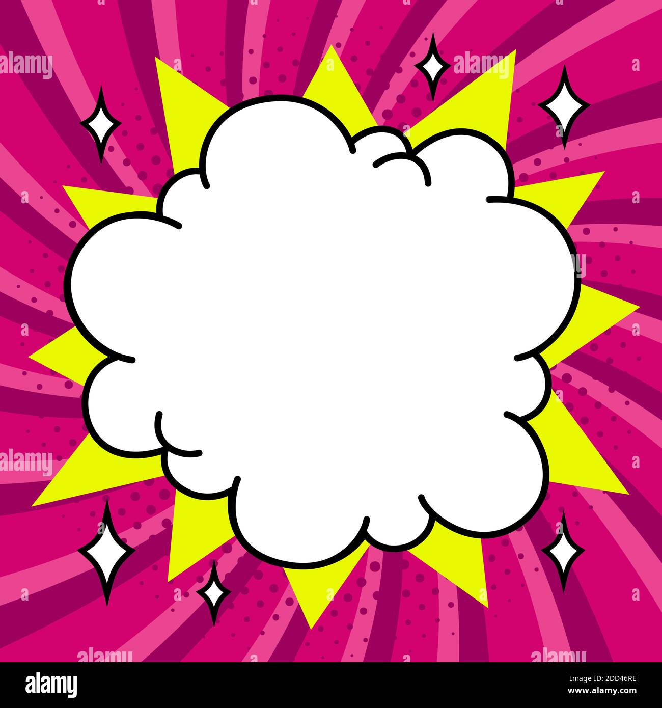 Colored Speech Bubble Template