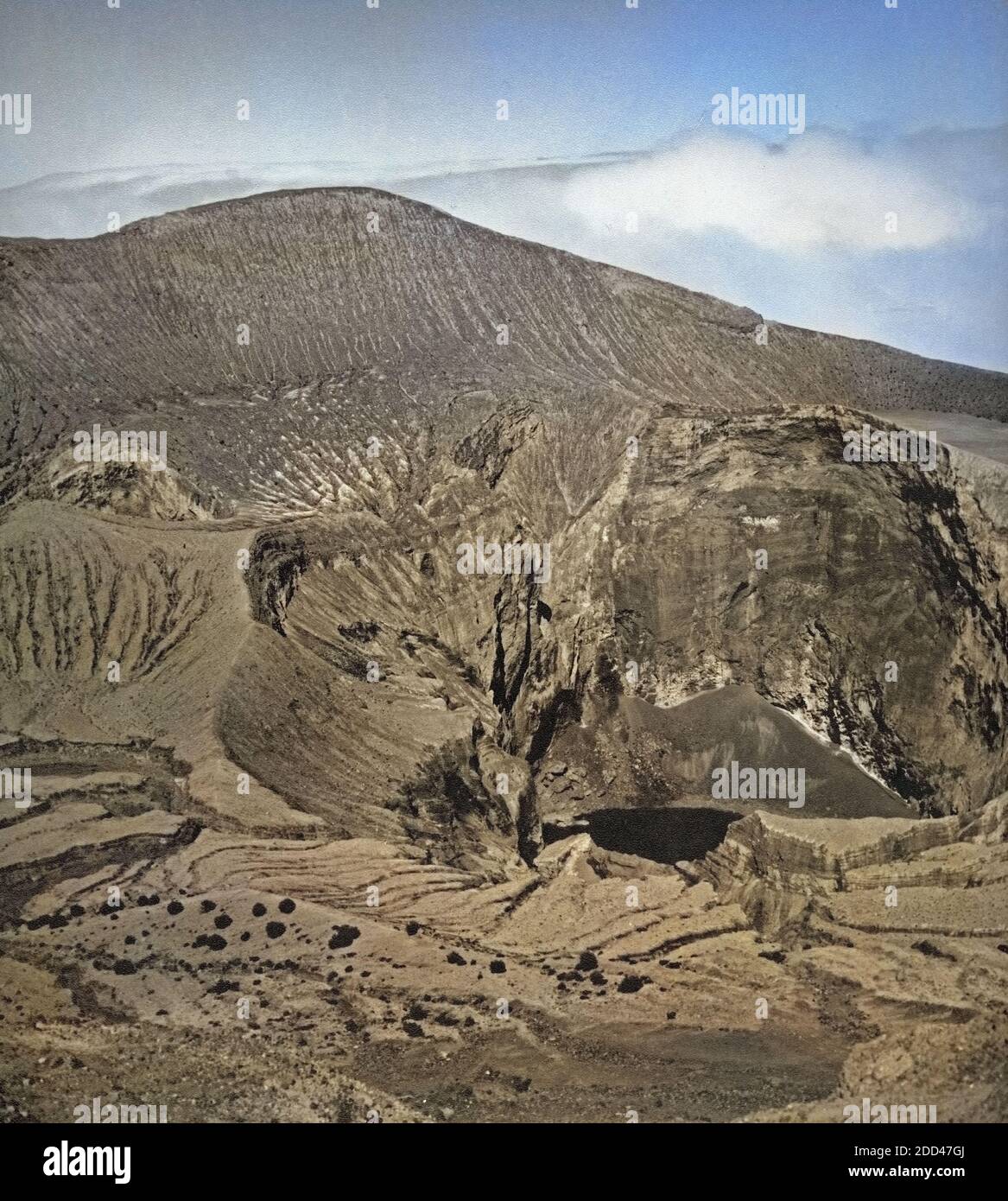 Der Vulkan Irazu nahe der Haupststadt San Jose, Costa Rica 1970er Jahre ...