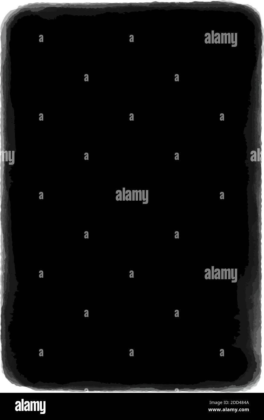 Grunge black and white vector texture. Hand drawn frame template. Old ...