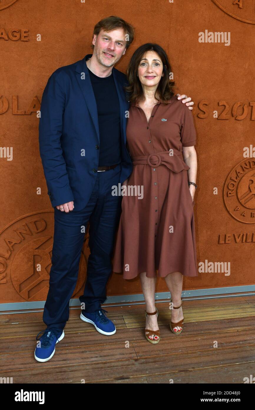 Actress Valerie Karsenti and her husband Fran ois Feroleto attend the ...