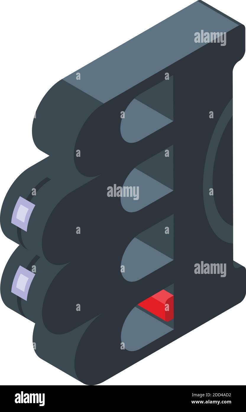 Taser fist icon. Isometric of taser fist vector icon for web design ...