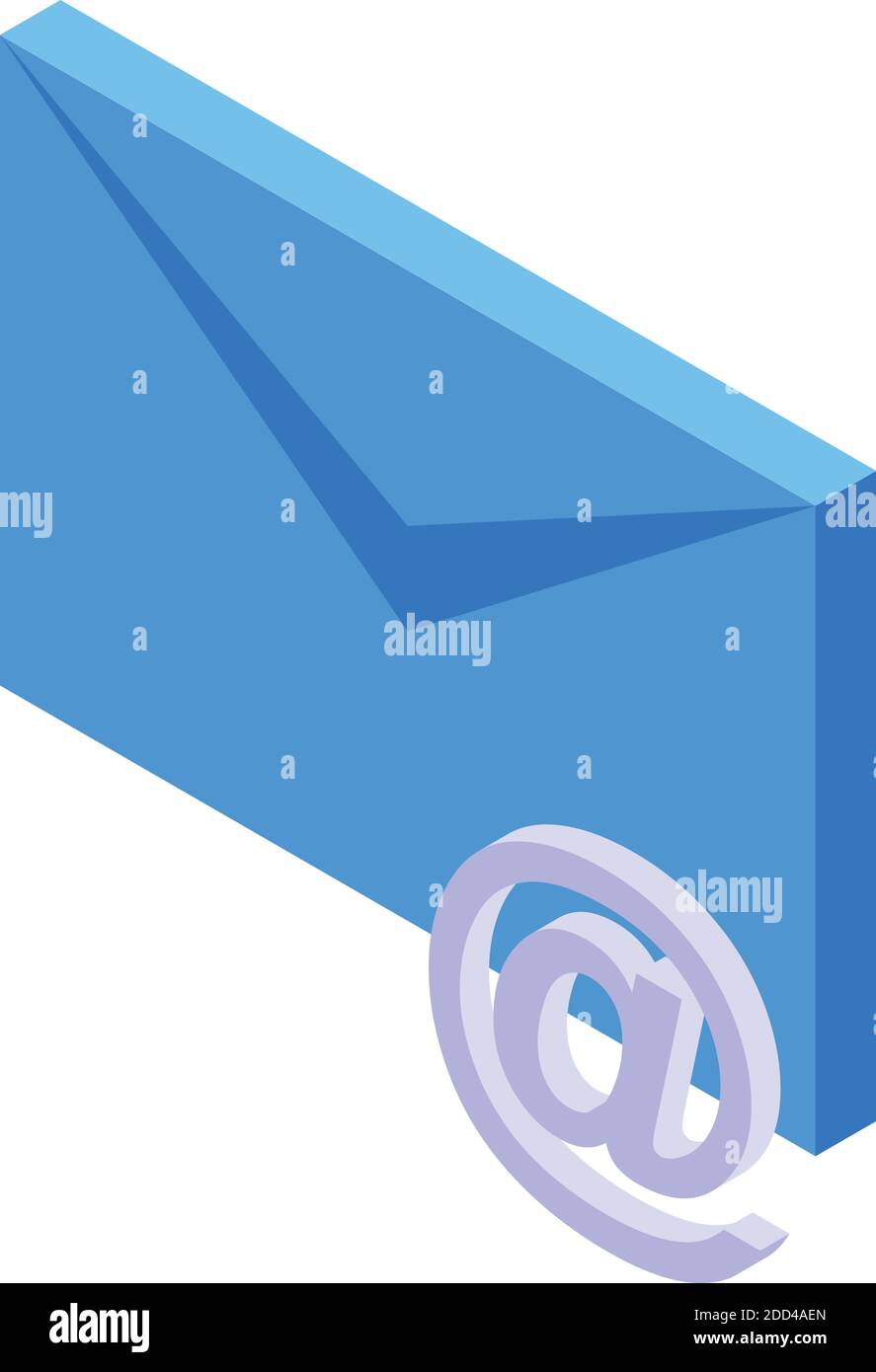 Online marketing mail icon. Isometric of online marketing mail vector ...