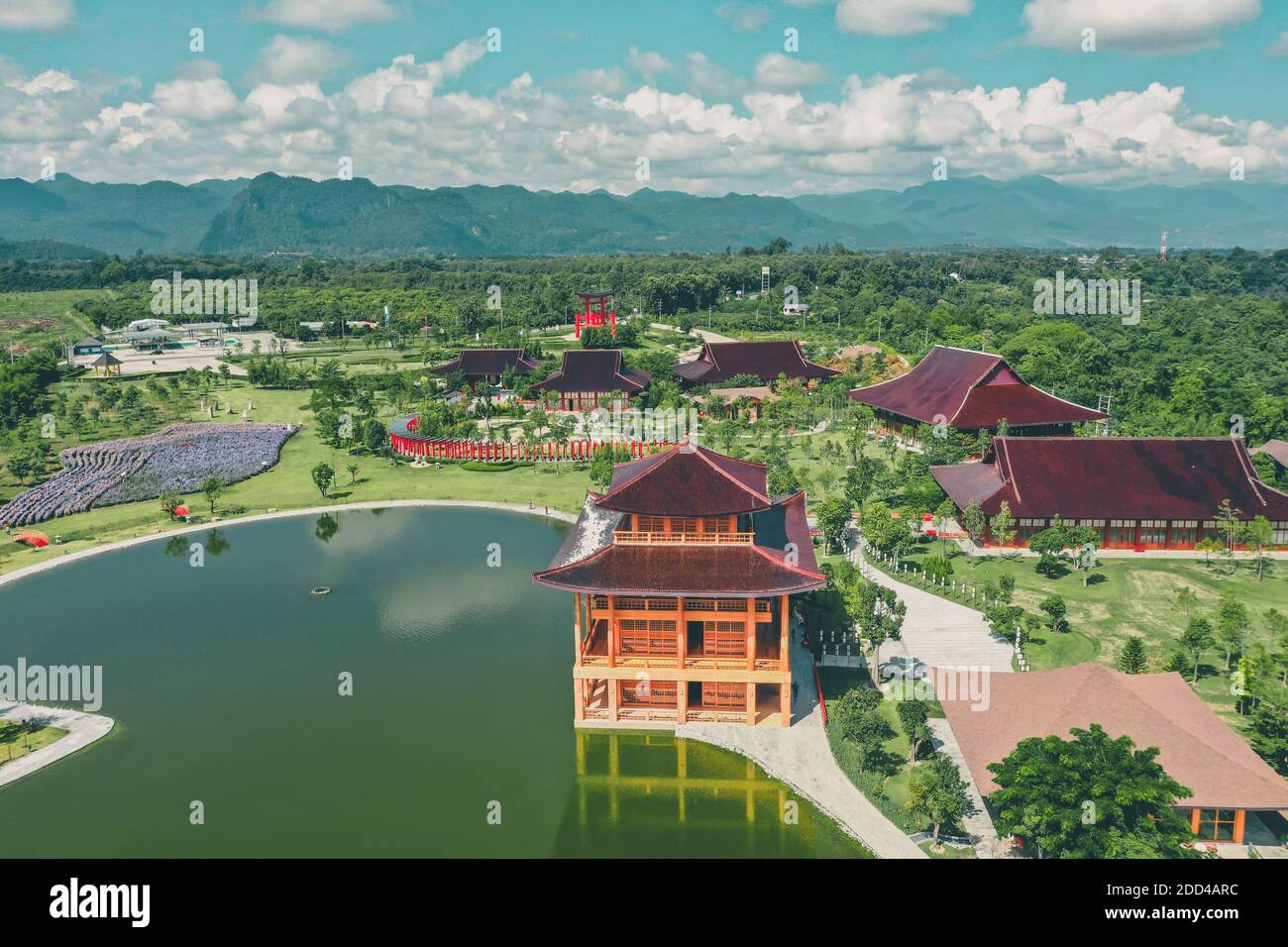 Hinoki land japan attraction in Chai Prakan District, Chiang Mai, Thailand, south East Asia ...