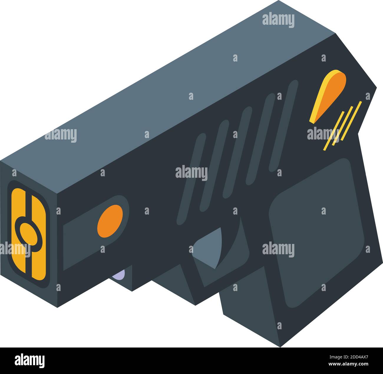 Equipment taser icon. Isometric of equipment taser vector icon for web ...