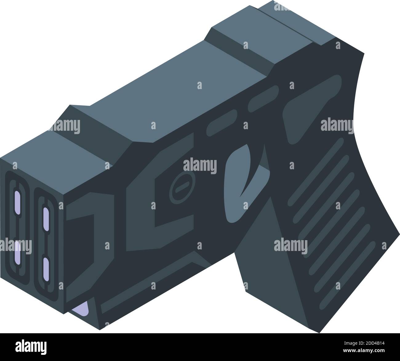 Attack taser icon. Isometric of attack taser vector icon for web design ...