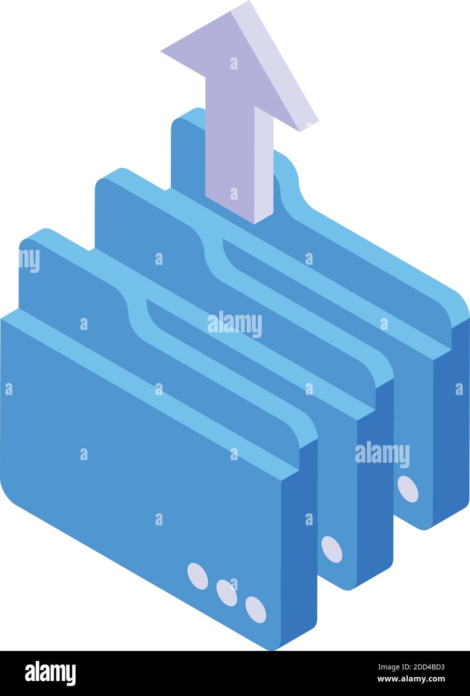 Online training folders icon. Isometric of online training folders ...
