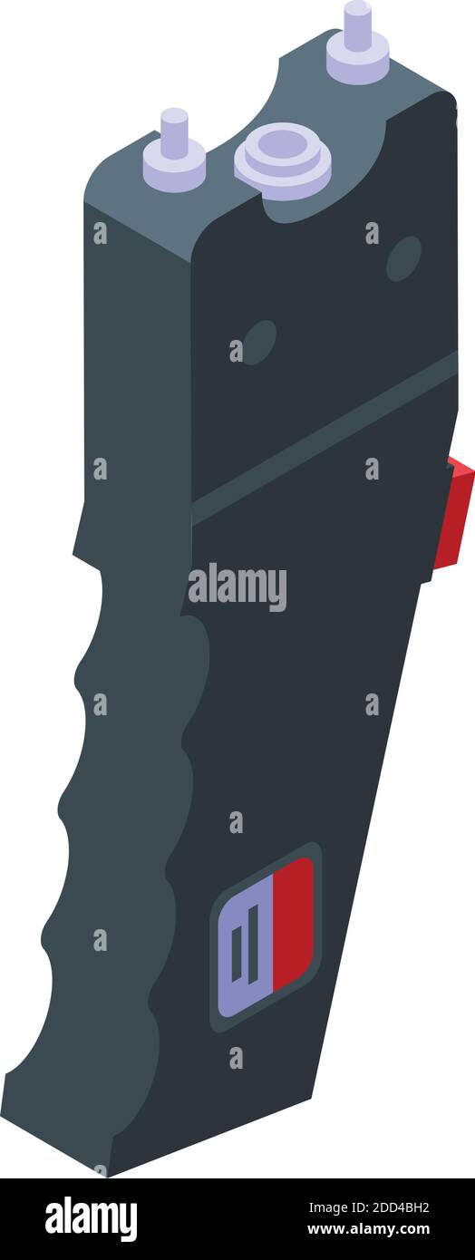 Taser police icon. Isometric of taser police vector icon for web design ...