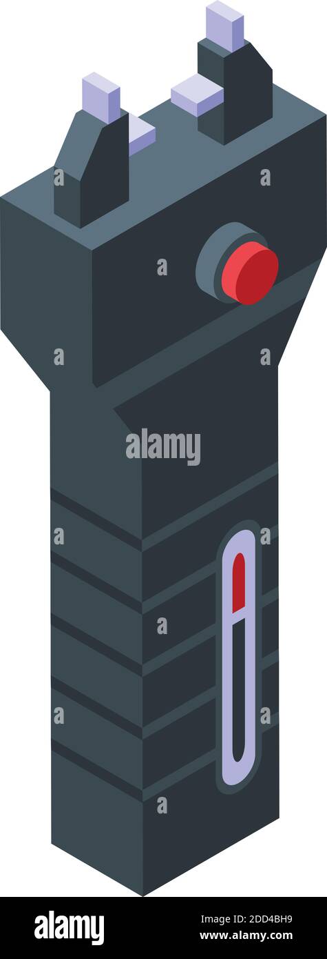 Taser safety icon. Isometric of taser safety vector icon for web design ...