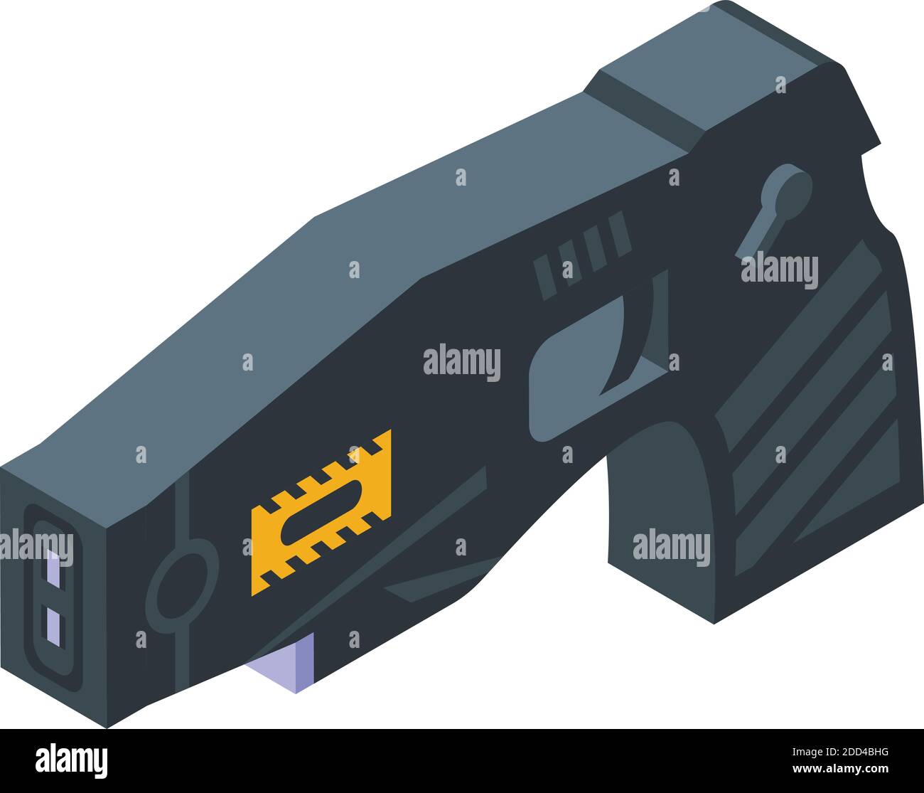 Taser gun icon. Isometric of taser gun vector icon for web design ...