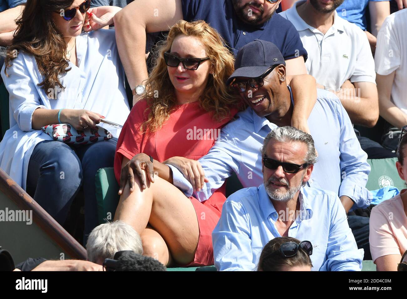 Actress Julie Ferrier attends the 2018 French Open - Day Seven at ...