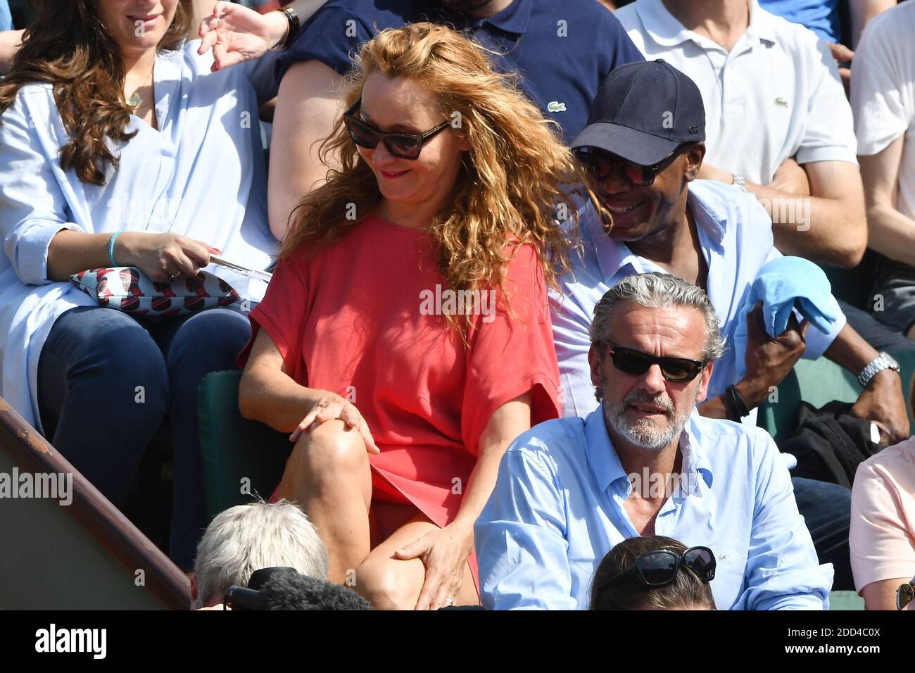 Actress Julie Ferrier attends the 2018 French Open - Day Seven at ...