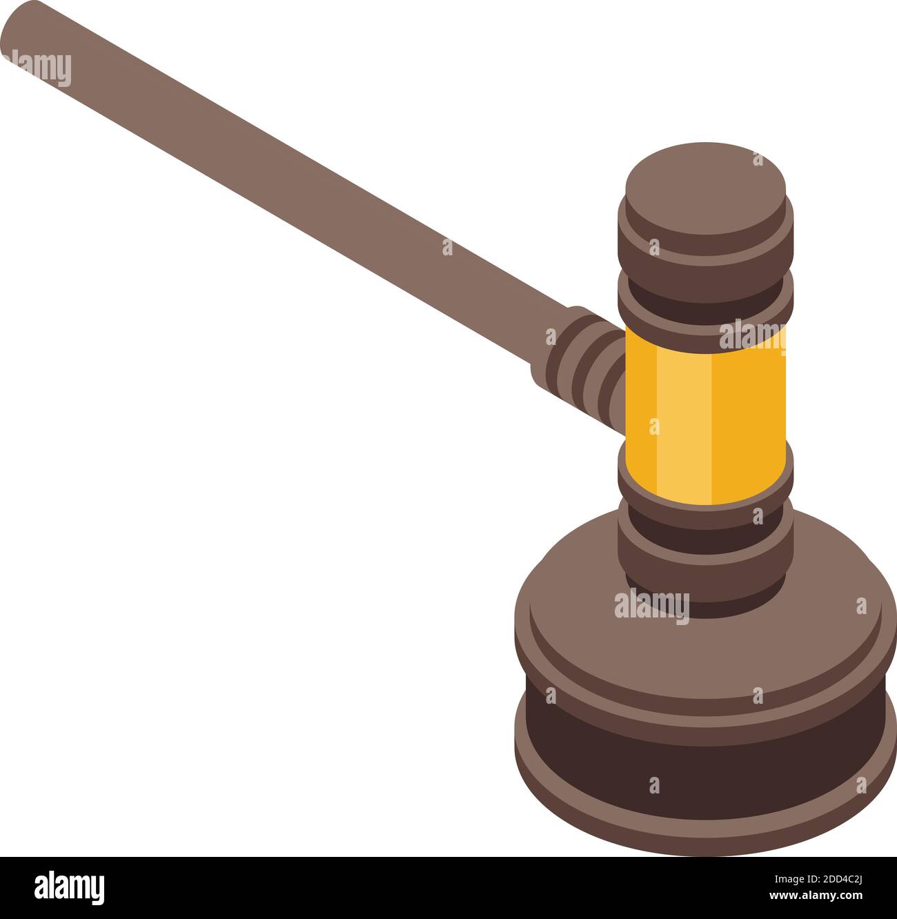 Auction gavel icon. Isometric of auction gavel vector icon for web ...