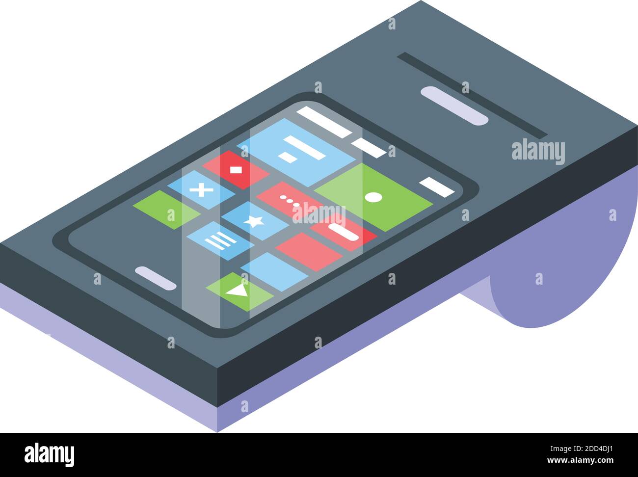 Terminal mobile payment icon. Isometric of terminal mobile payment ...