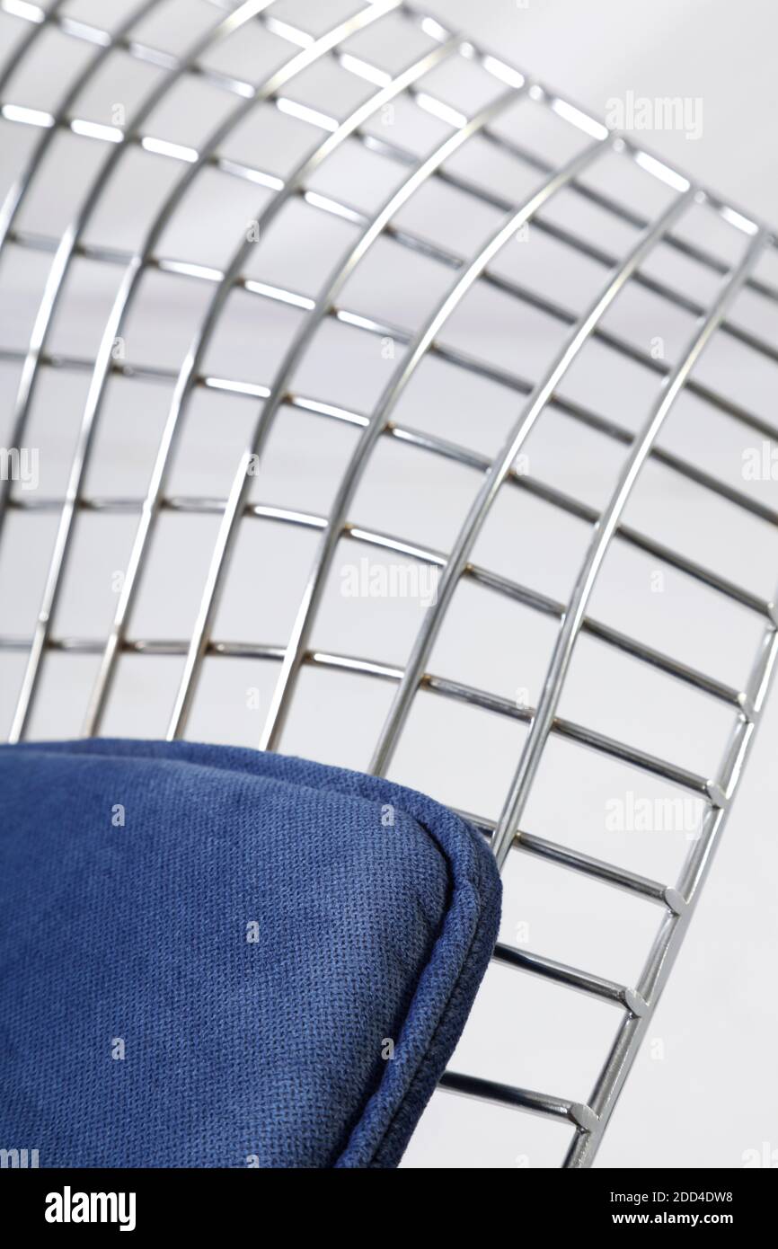 Details of the metal mesh chair Stock Photo - Alamy