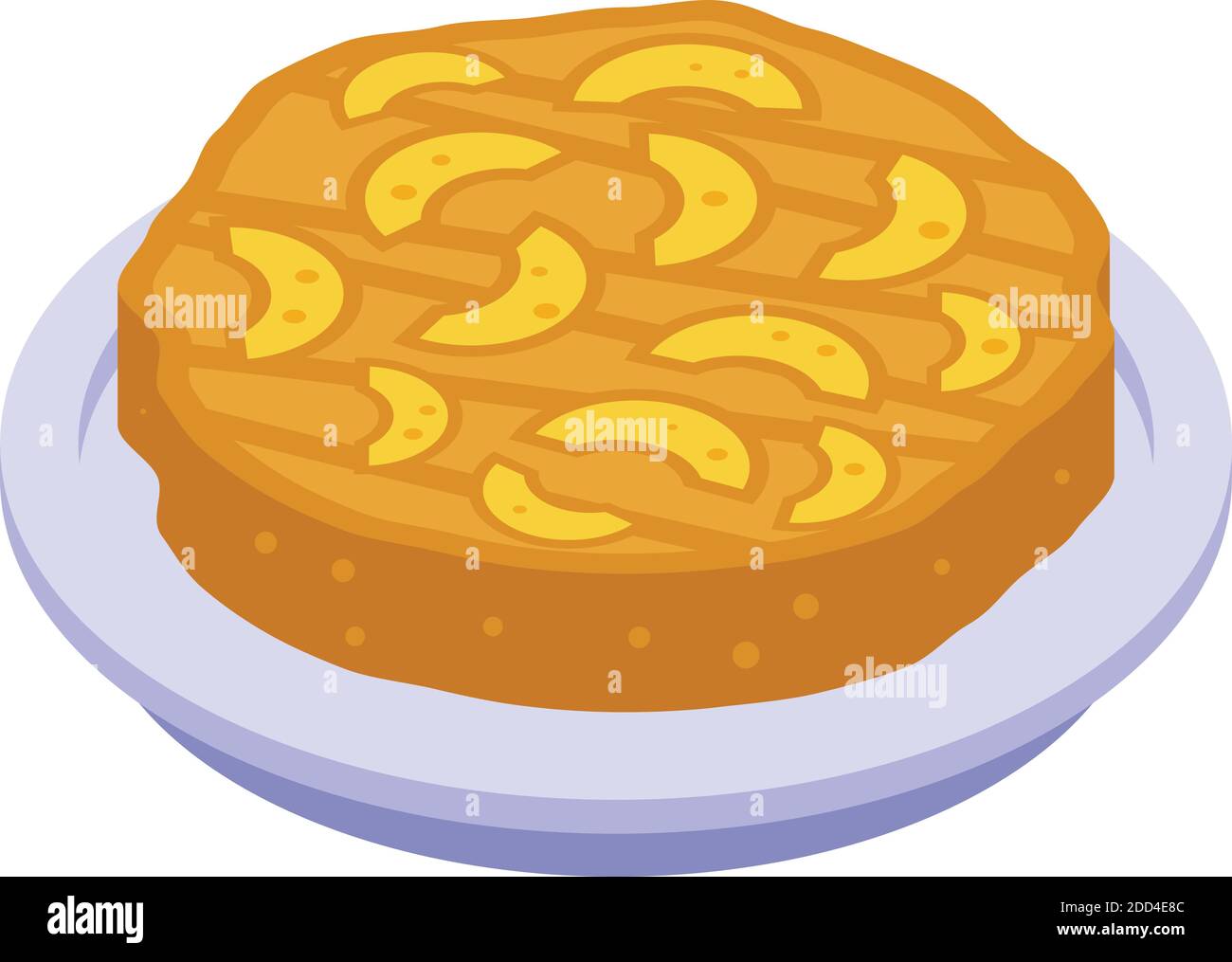 Bakery apple pie icon. Isometric of bakery apple pie vector icon for ...