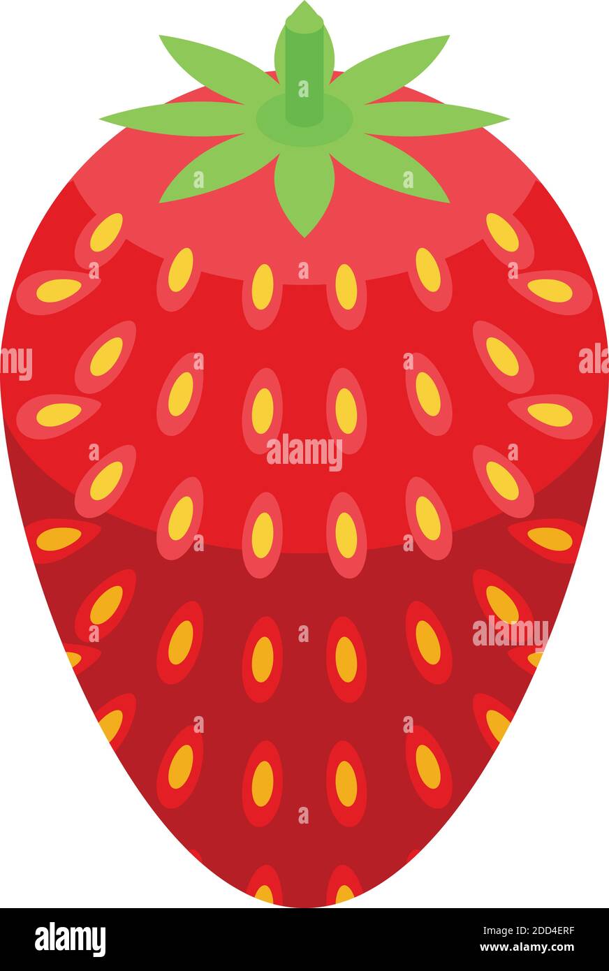 Healthy breakfast red strawberry icon. Isometric of healthy breakfast ...