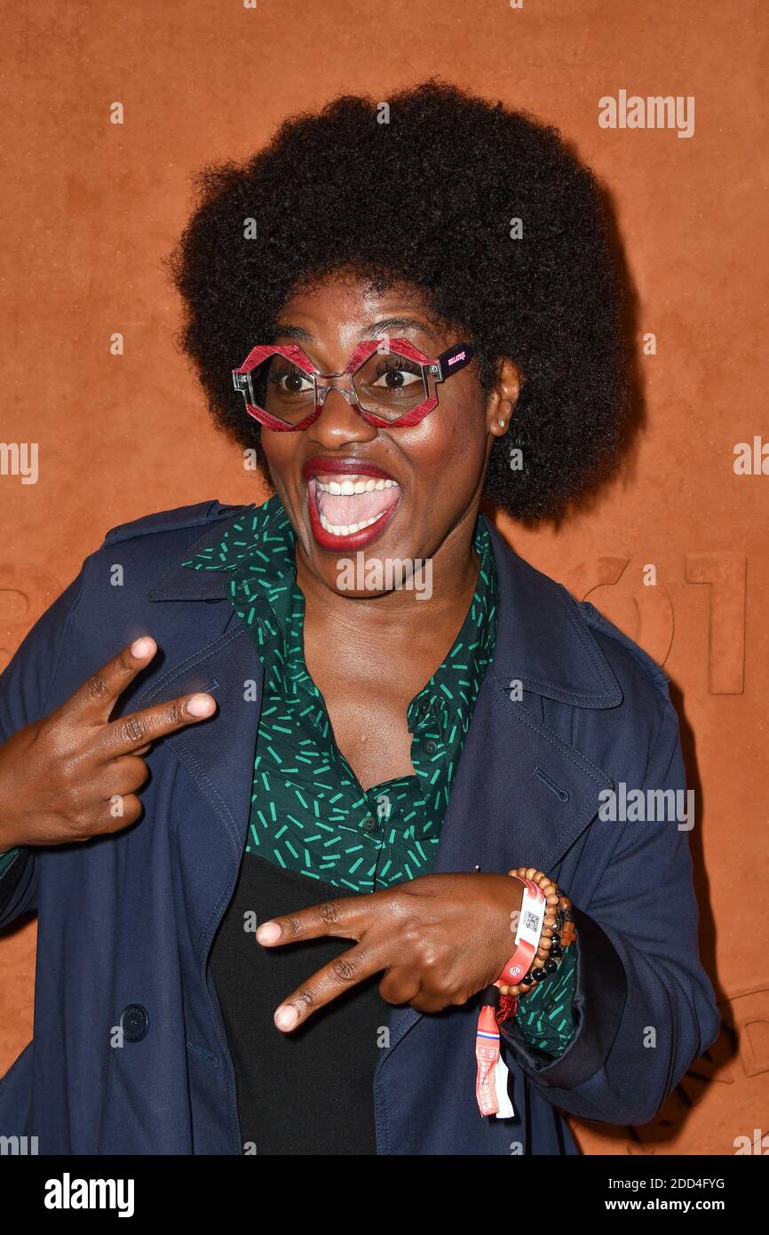 Actress Claudia Tagbo attends the 2018 French Open - Day T'en at Roland ...