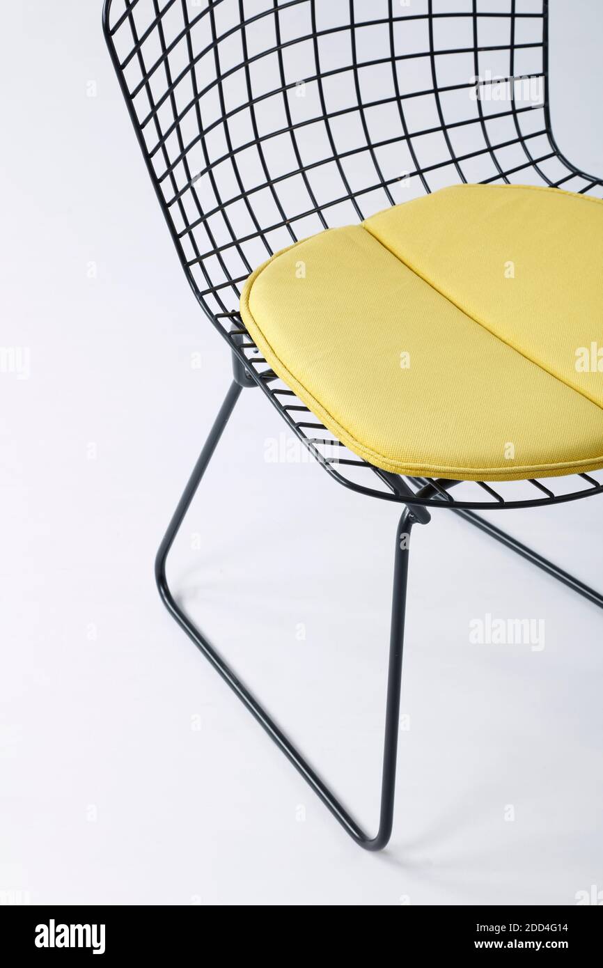 Details of the metal mesh chair Stock Photo - Alamy