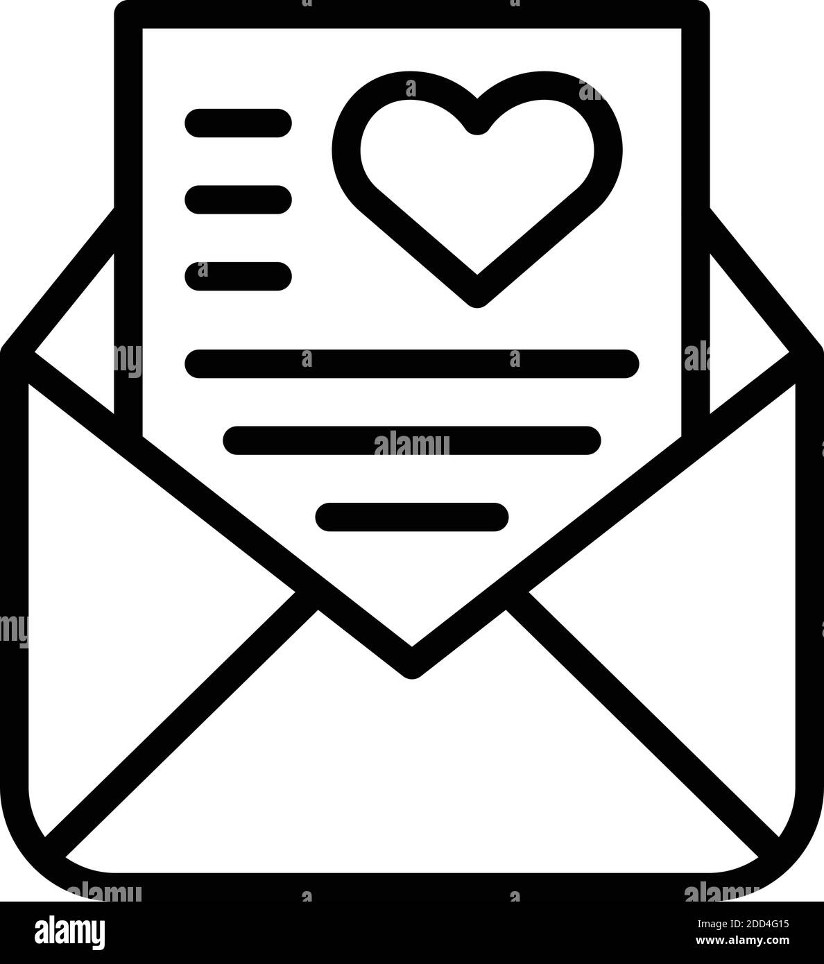 Envelope acquaintance icon. Outline envelope acquaintance vector icon ...