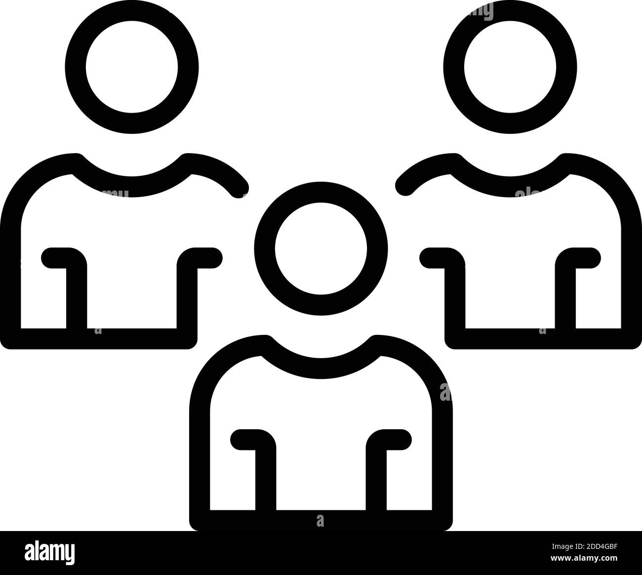 Acquaintance group icon. Outline acquaintance group vector icon for web ...