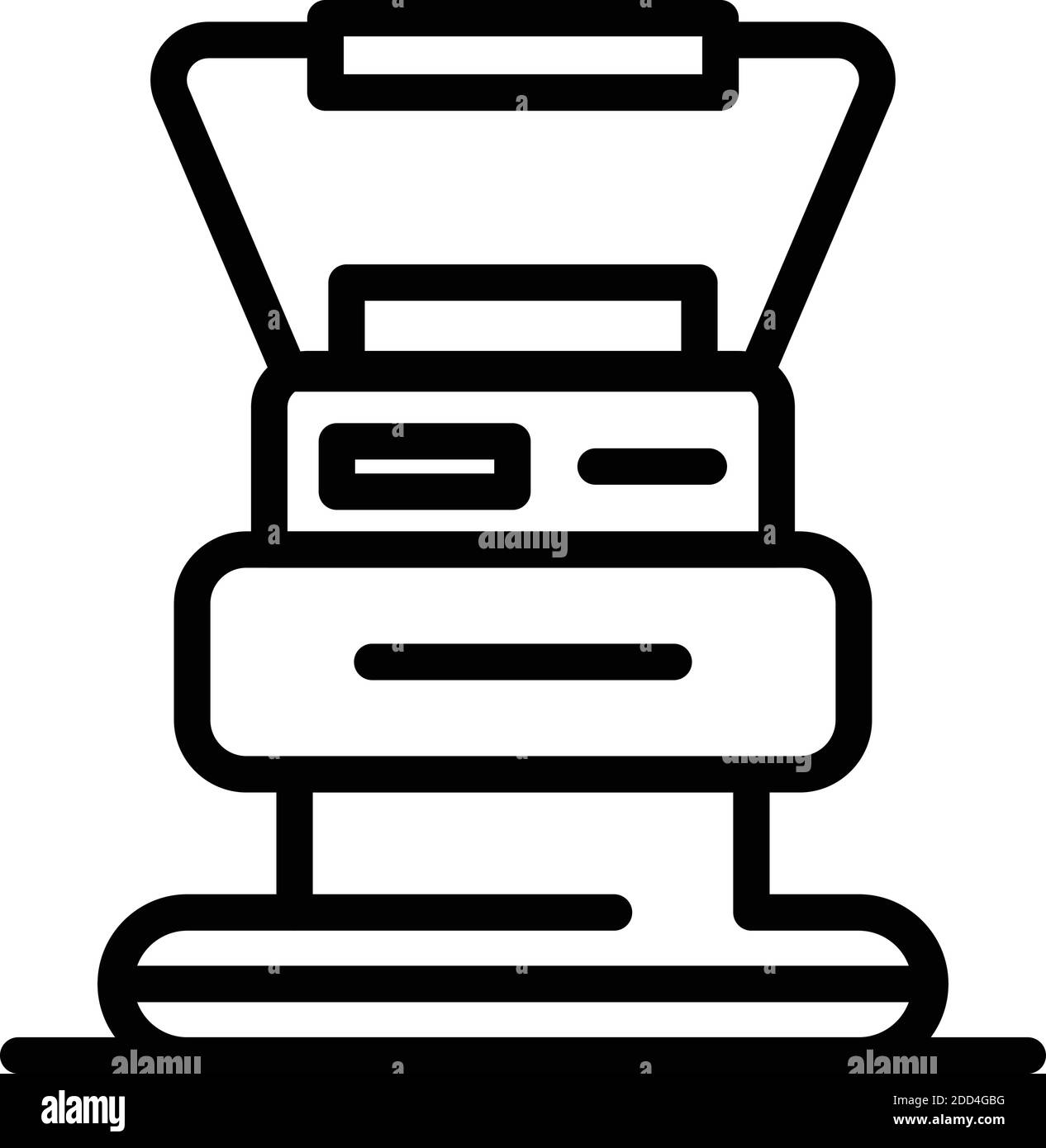 Handle grinding machine icon. Outline handle grinding machine vector icon for web design ...