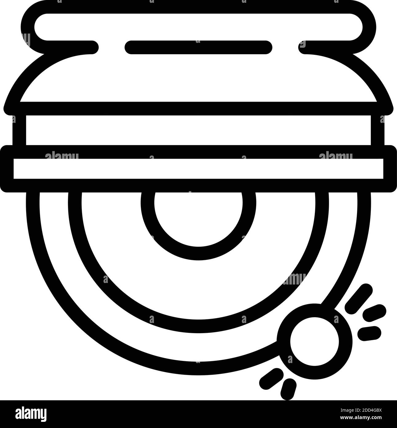 Carpentry grinding machine icon. Outline carpentry grinding machine vector icon for web design ...