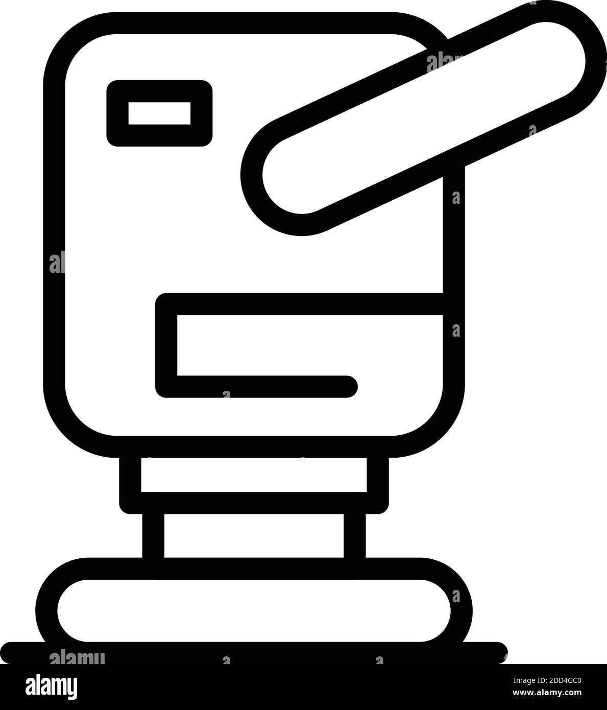 Belt grinding machine icon. Outline belt grinding machine vector icon for web design isolated on ...