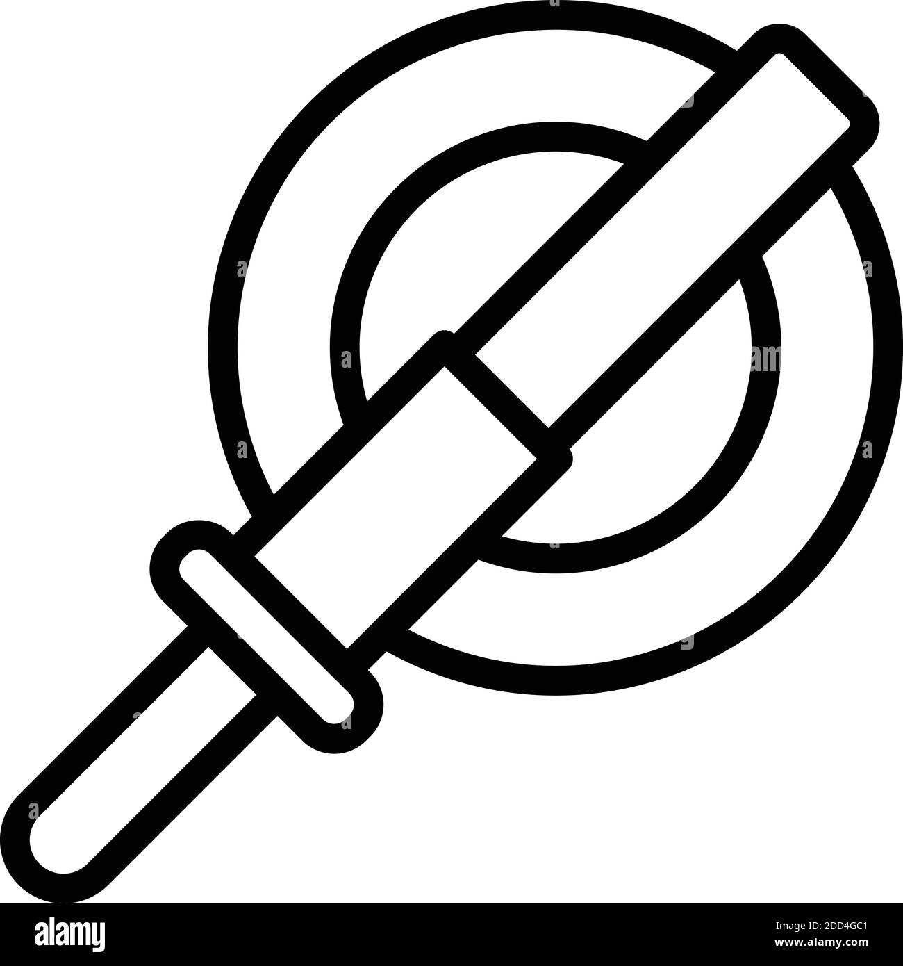 Construct grinding machine icon. Outline construct grinding machine vector icon for web design ...