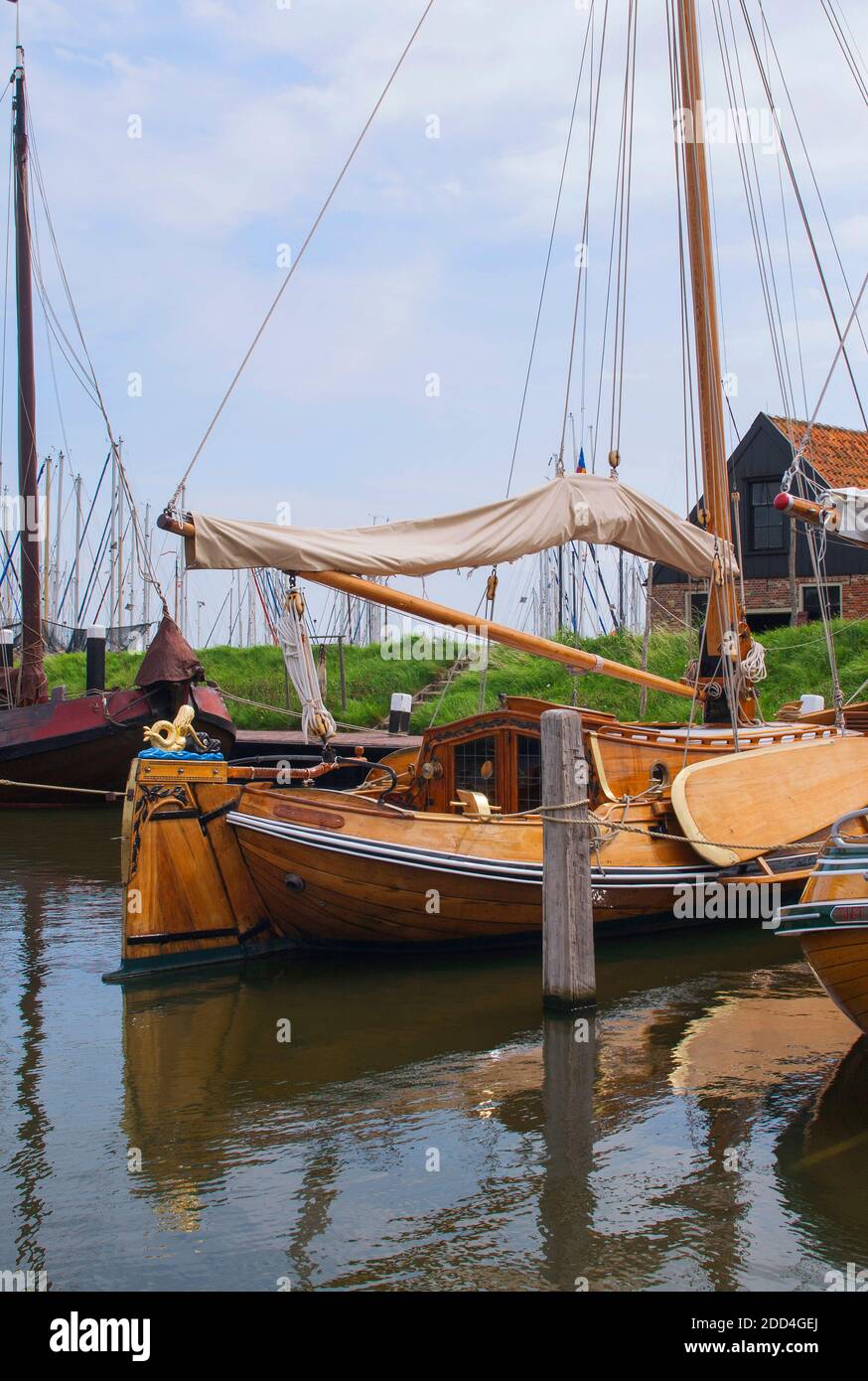 Traditional Wooden Dutch Sailing Boat High Resolution Stock Photography ...