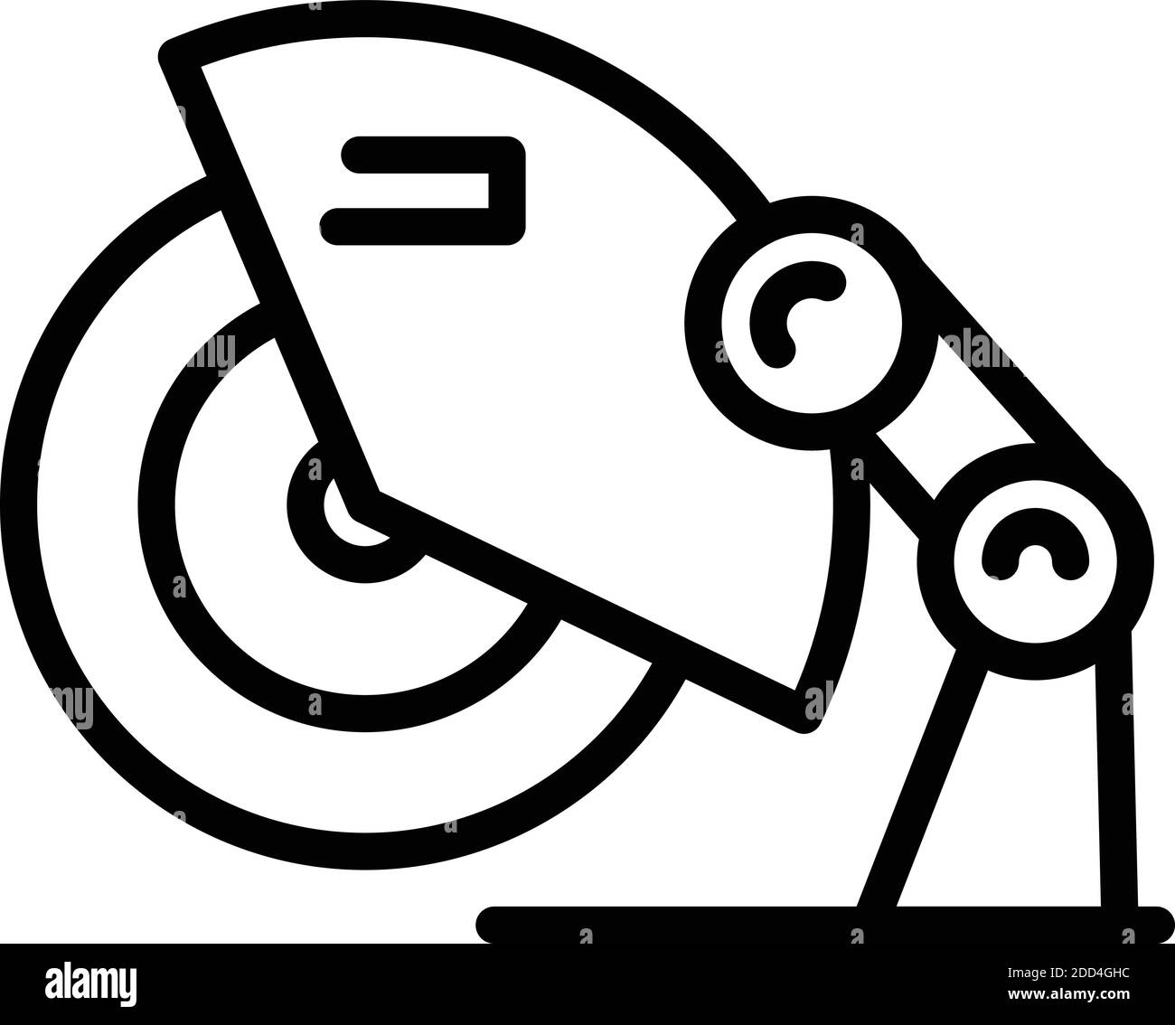 Care grinding machine icon. Outline care grinding machine vector icon for web design isolated on ...