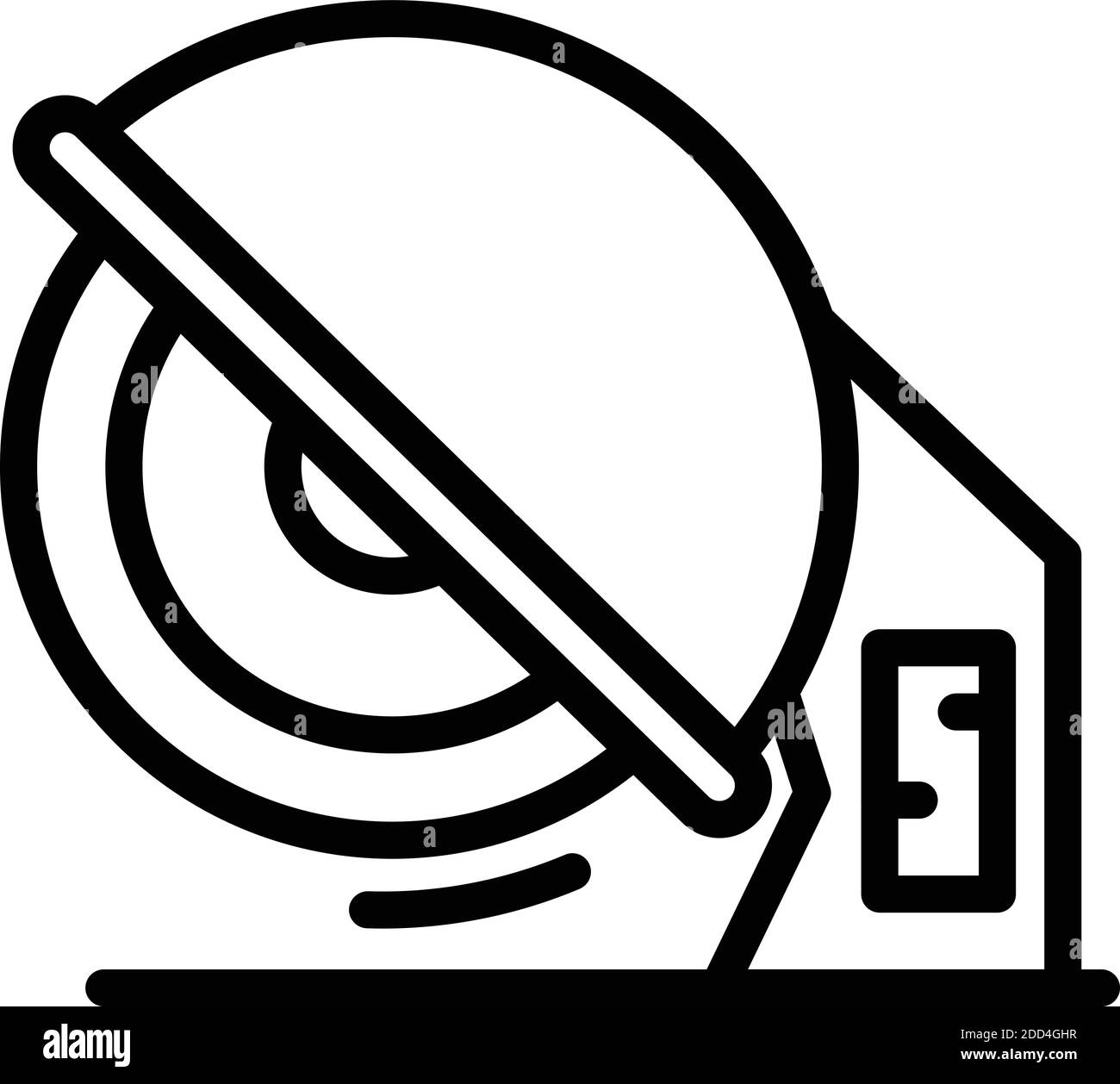 Sanding grinding machine icon. Outline sanding grinding machine vector icon for web design ...