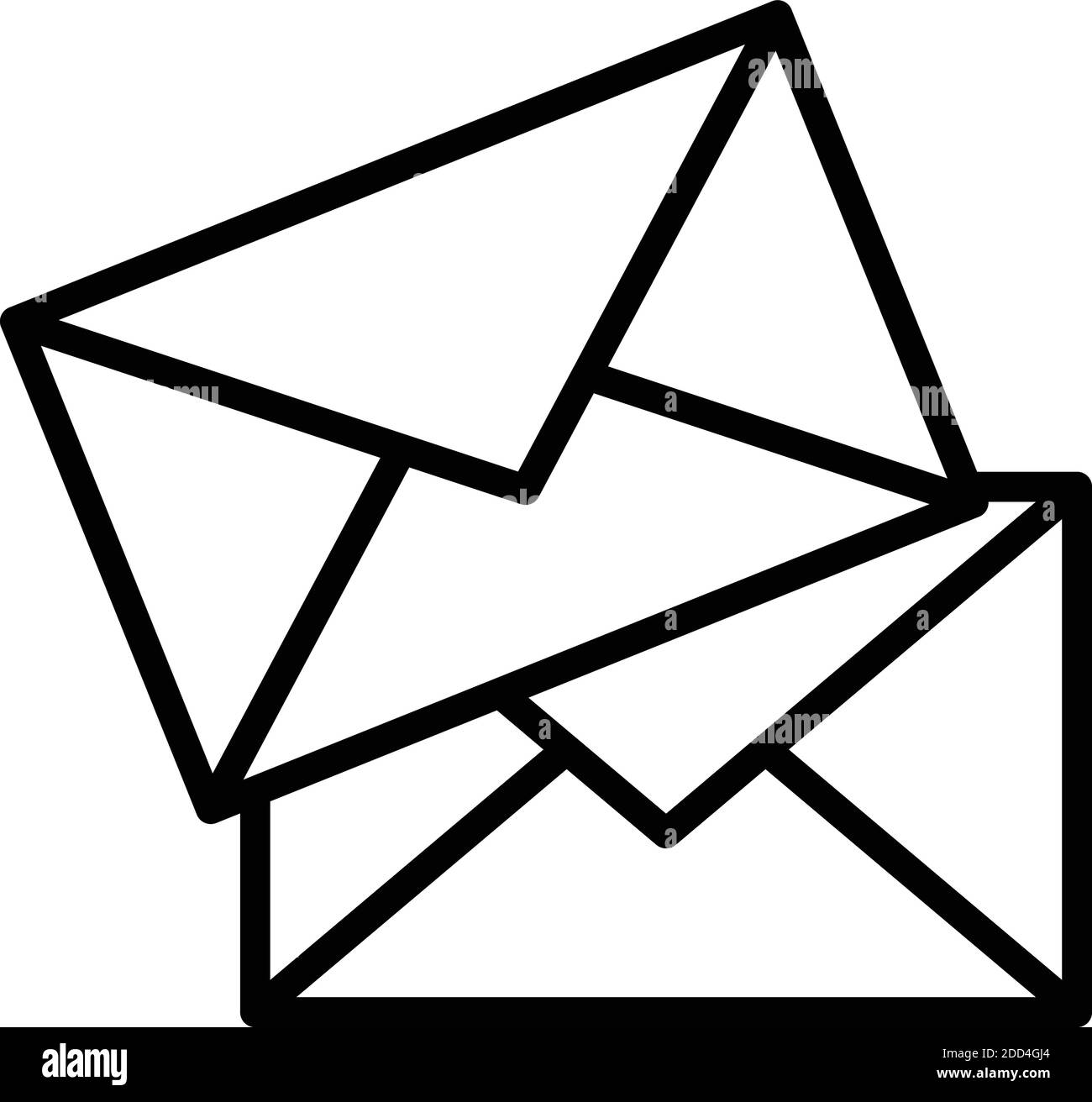 Mail report icon. Outline mail report vector icon for web design ...