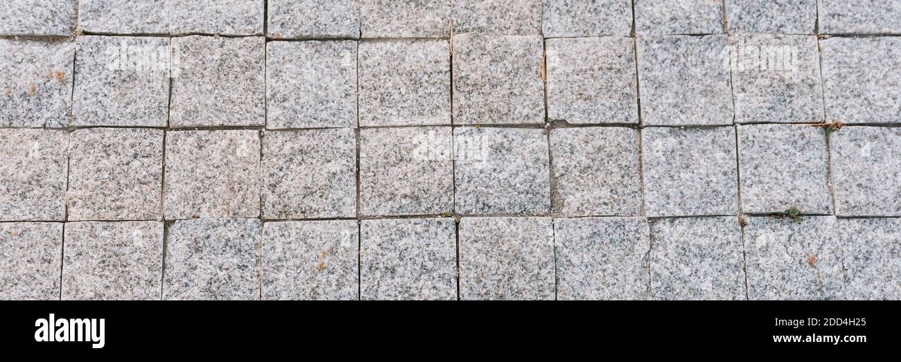 Texture of gray stone paving stones in close-up Stock Photo - Alamy