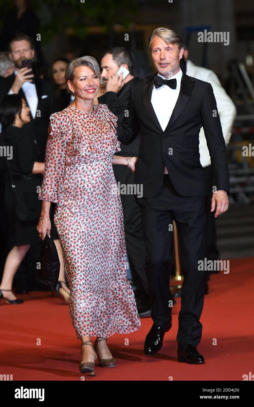 Hanne Jacobsen and Actor Mads Mikkelsen attending the Arctic Premiere ...