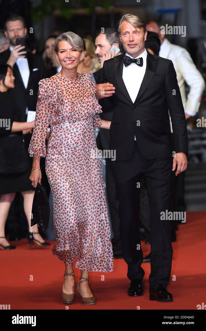 Hanne Jacobsen and Actor Mads Mikkelsen attending the Arctic Premiere ...
