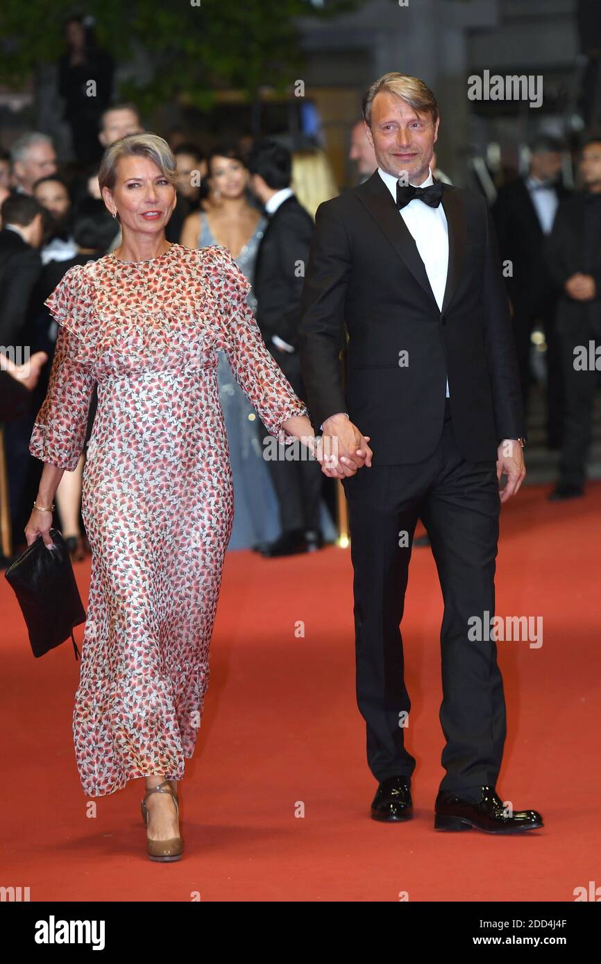 Hanne Jacobsen and Actor Mads Mikkelsen attending the Arctic Premiere ...