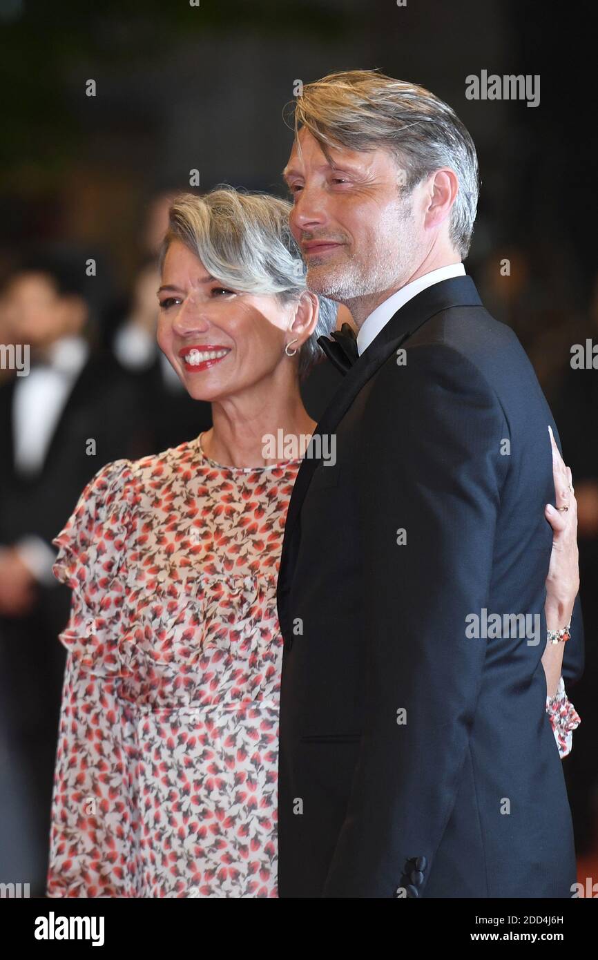 Hanne Jacobsen and Actor Mads Mikkelsen attending the Arctic Premiere ...