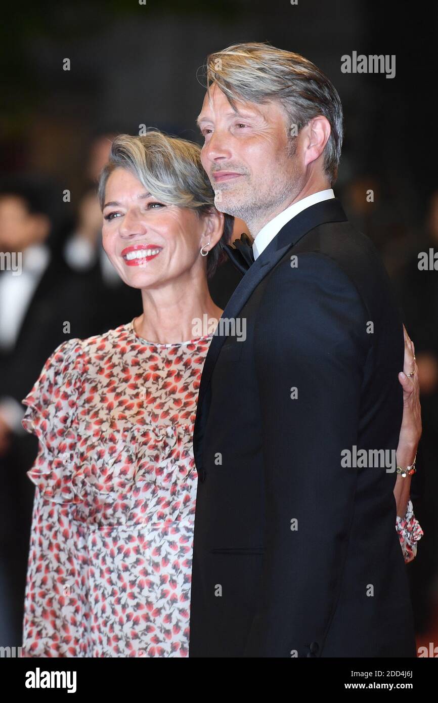 Hanne Jacobsen and Actor Mads Mikkelsen attending the Arctic Premiere ...