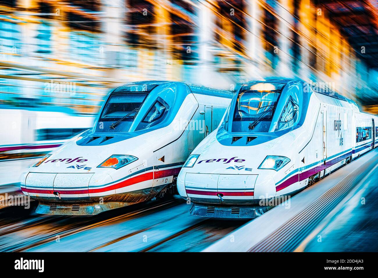Madrid, Spain - June 08, 2017 : Modern hi-speed passenger train of ...
