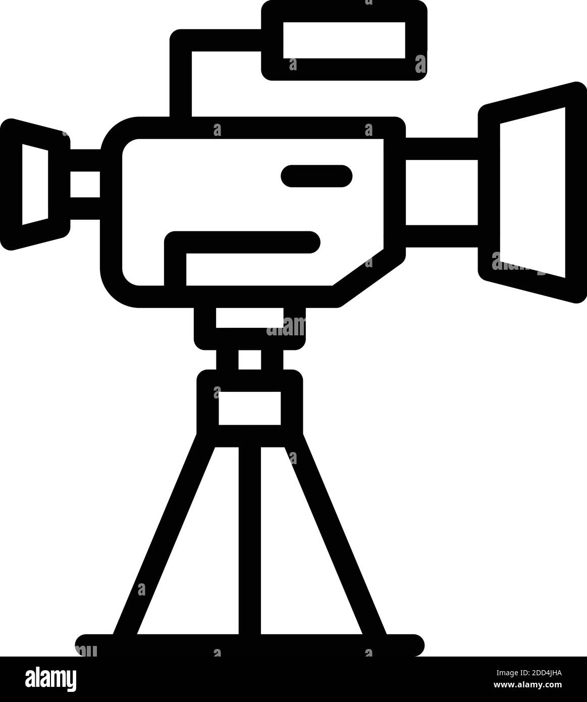 Cameraman camera icon. Outline cameraman camera vector icon for web ...