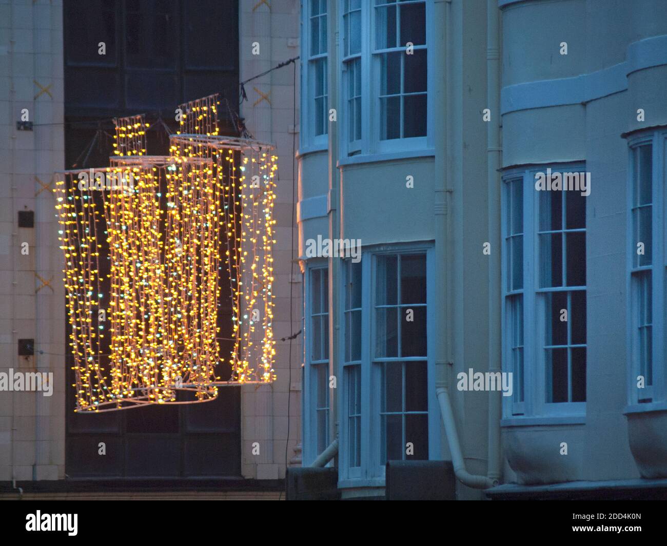 The Christmas lights in central Brighton Stock Photo - Alamy