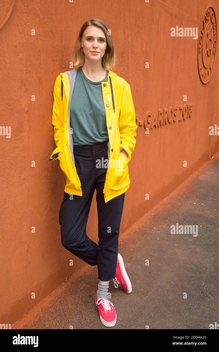 Exclusive - Gaia Weiss in stands during French Tennis Open at Roland ...