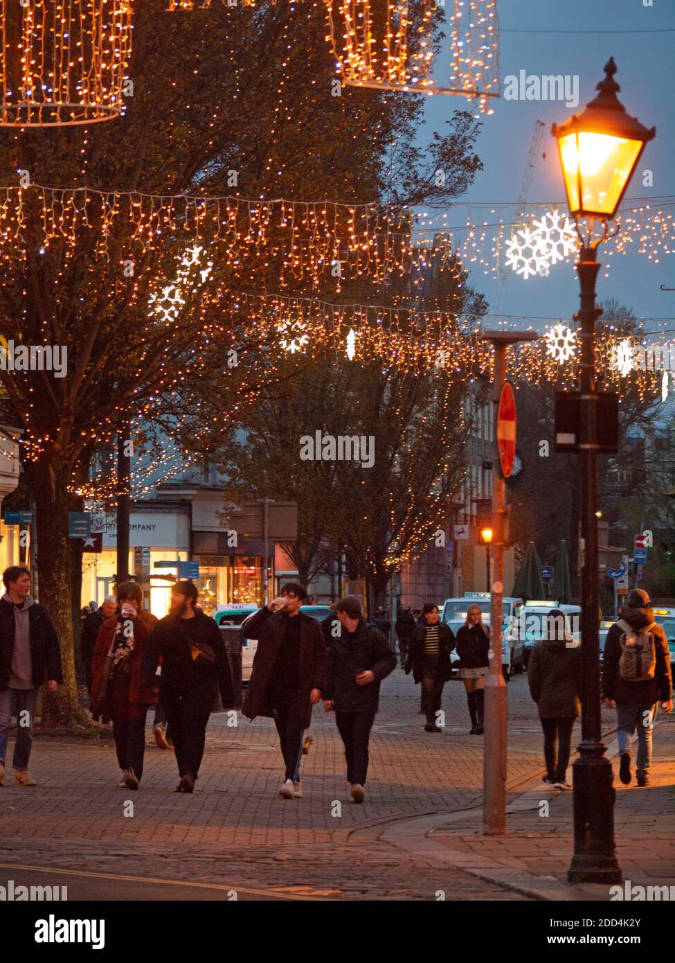 The Christmas lights in central Brighton Stock Photo - Alamy