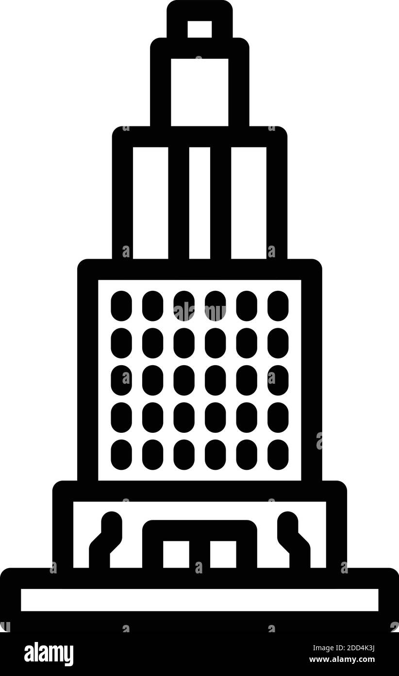 Tv reportage tower icon. Outline tv reportage tower vector icon for web ...