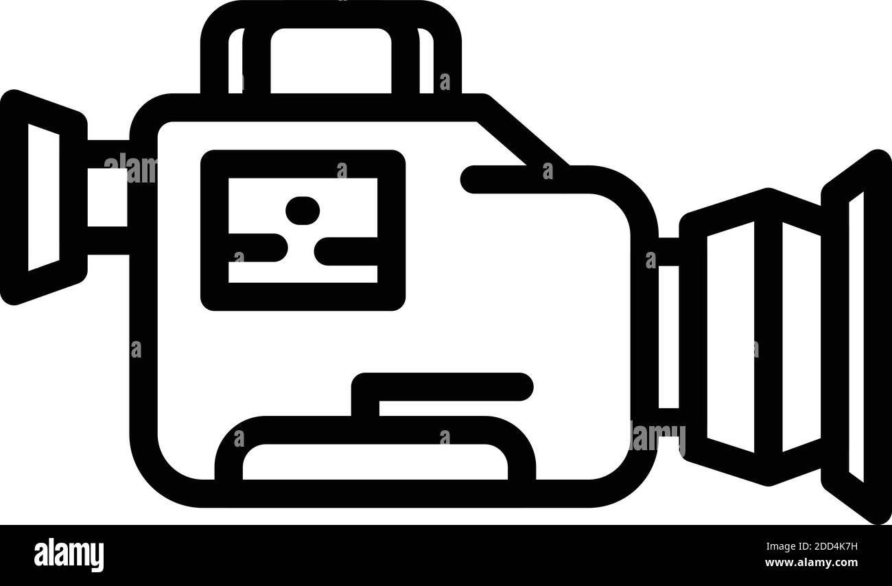 Reportage Camera Icon Outline Reportage Camera Vector Icon For Web Design Isolated On White