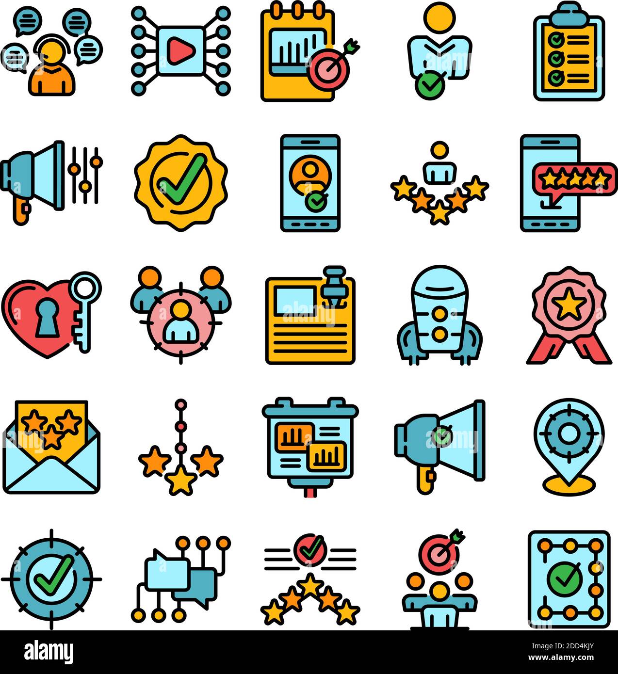 Credibility icons set. Outline set of credibility vector icons thin ... Credibility icons set. Outline set of credibility vector icons thin ...