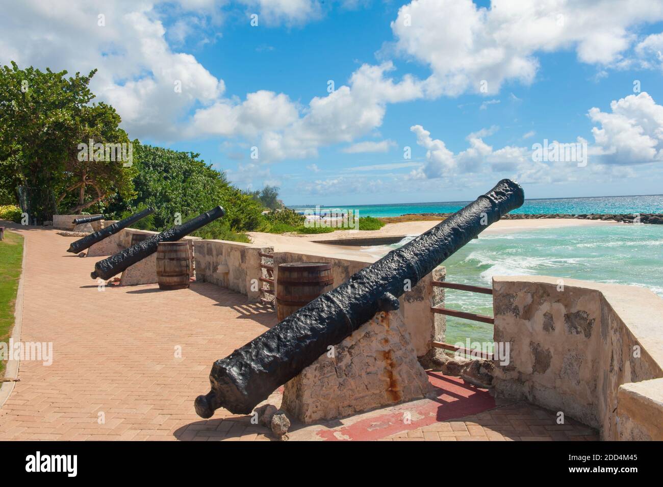 Needham's Point is a medieval fortification with cannons on the ...