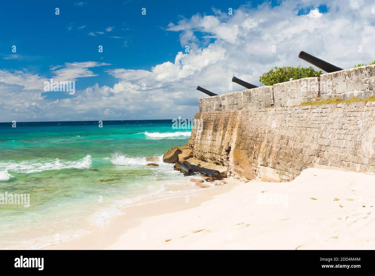 Needham's Point is a medieval fortification with cannons on the ...