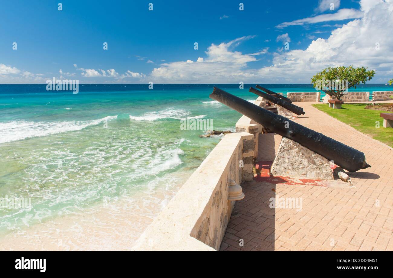 Needham's Point is a medieval fortification with cannons on the ...