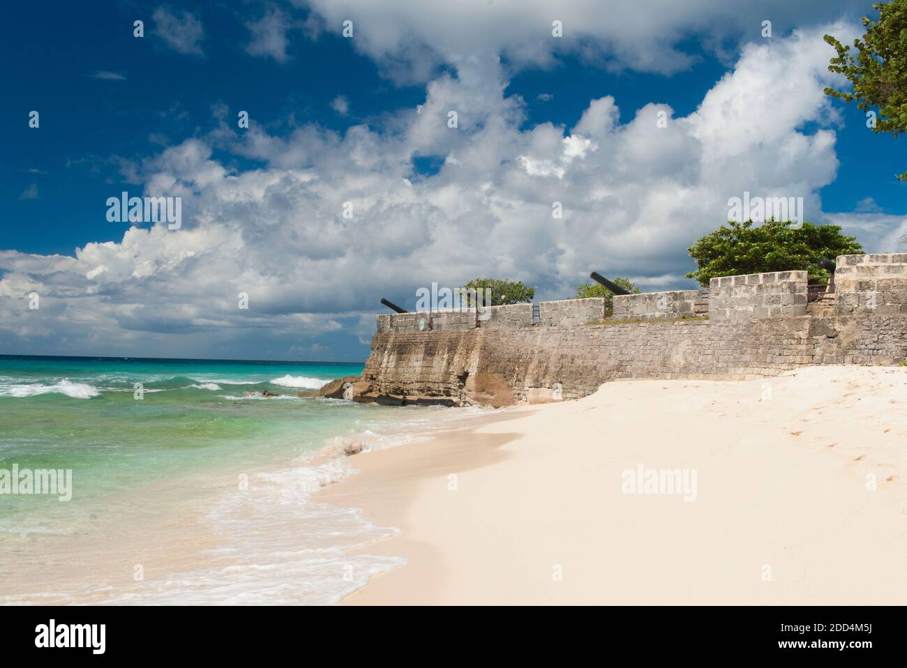 Needham's Point is a medieval fortification with cannons on the ...